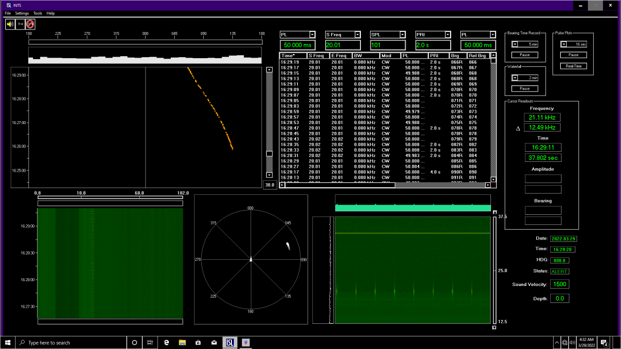 Passive Sonar Intercept | ISL - Technology for Real World Solutions